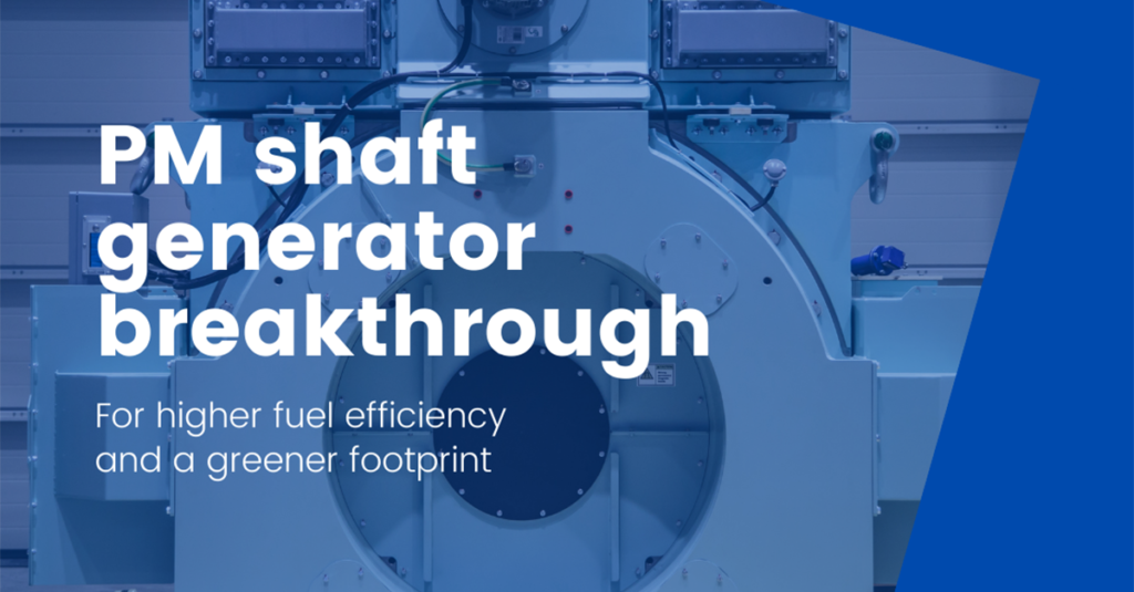 It’s time to consider a permanent magnet (PM) shaft generator | The Switch